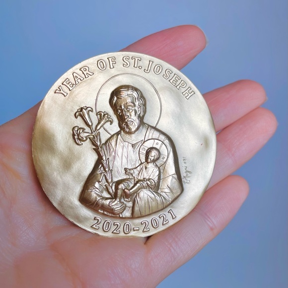 Wall Decor | St Joseph Big Extremely Heavy Coin | Poshmark